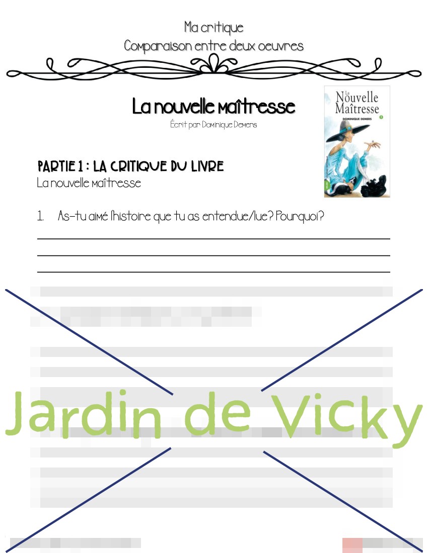 La nouvelle maîtresse | Jardin de Vicky